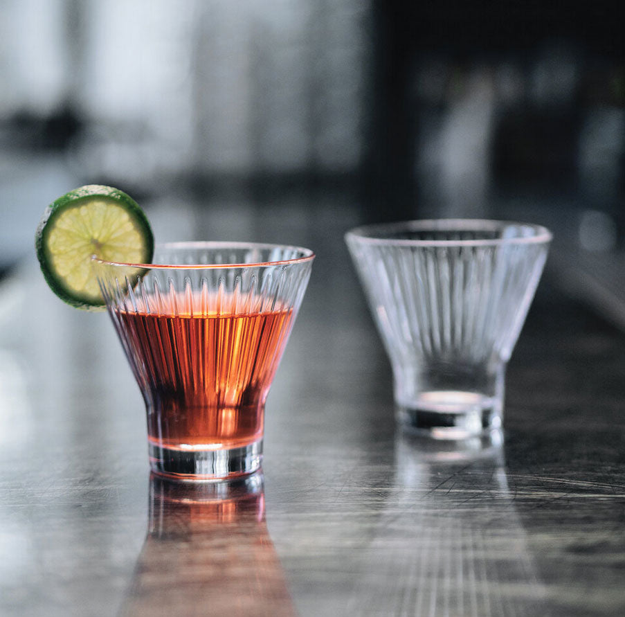 Shepheard’s Hotel 1940 “Long Bar” Cocktail Rocks Glass, 2-Piece Set (G ...