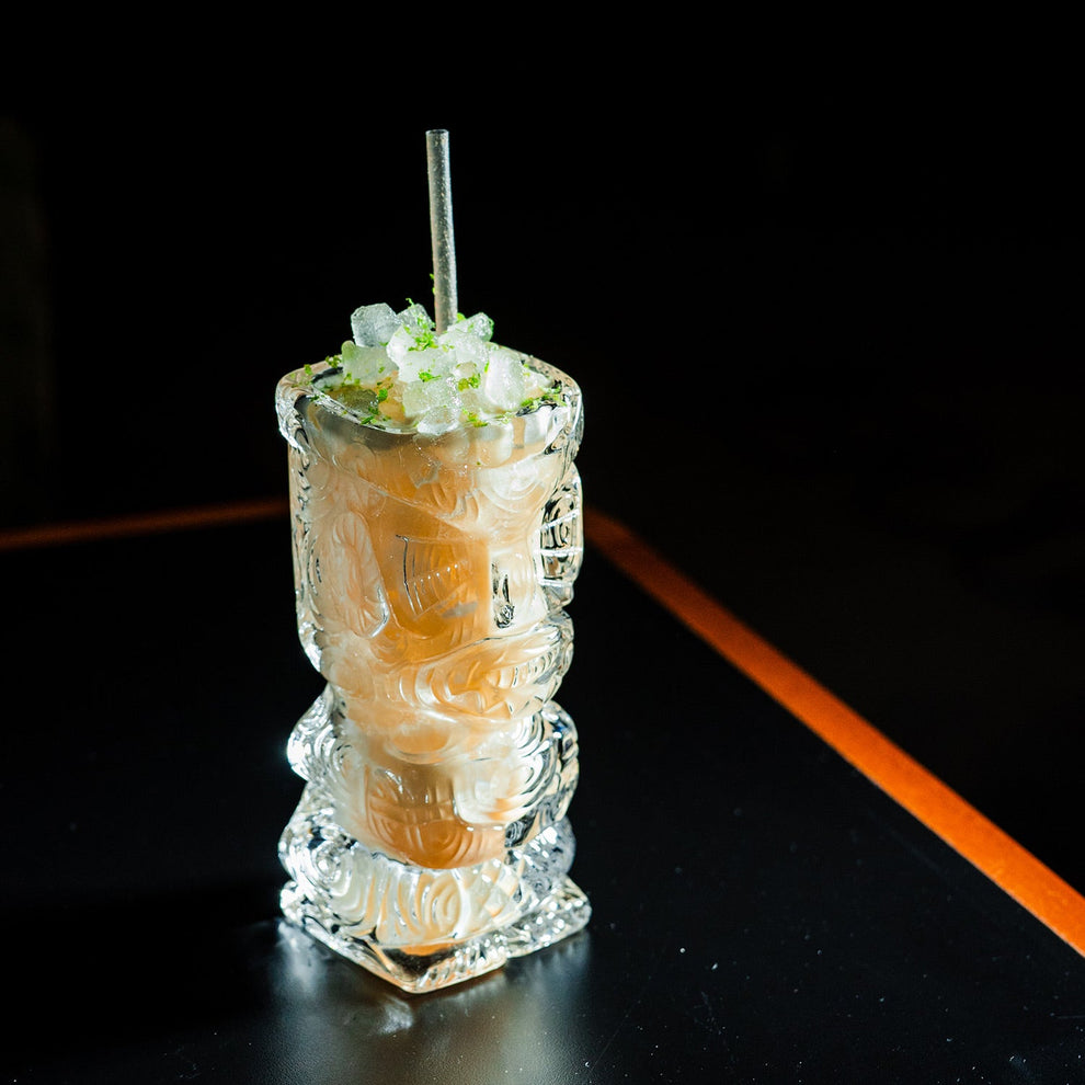 The "Tiki Bar" Tropical Cocktail Glass, Exotic 2-Piece Set – HISTORY ...